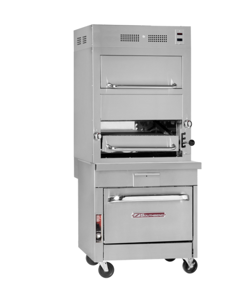 32″ Sectional Match Infrared Broiler Gas Single Deck With Warming Oven ...